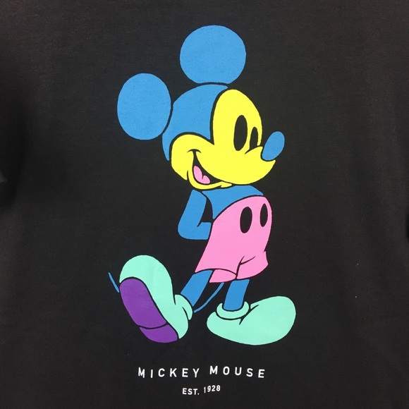 Neff | Shirts | New Neff X Disney T Shirt Mickey Mouse Neon Pastel ...